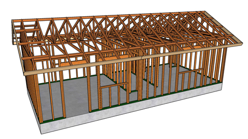 Wood Framing Ceiling Joist Laps Connections - Home Building Tips